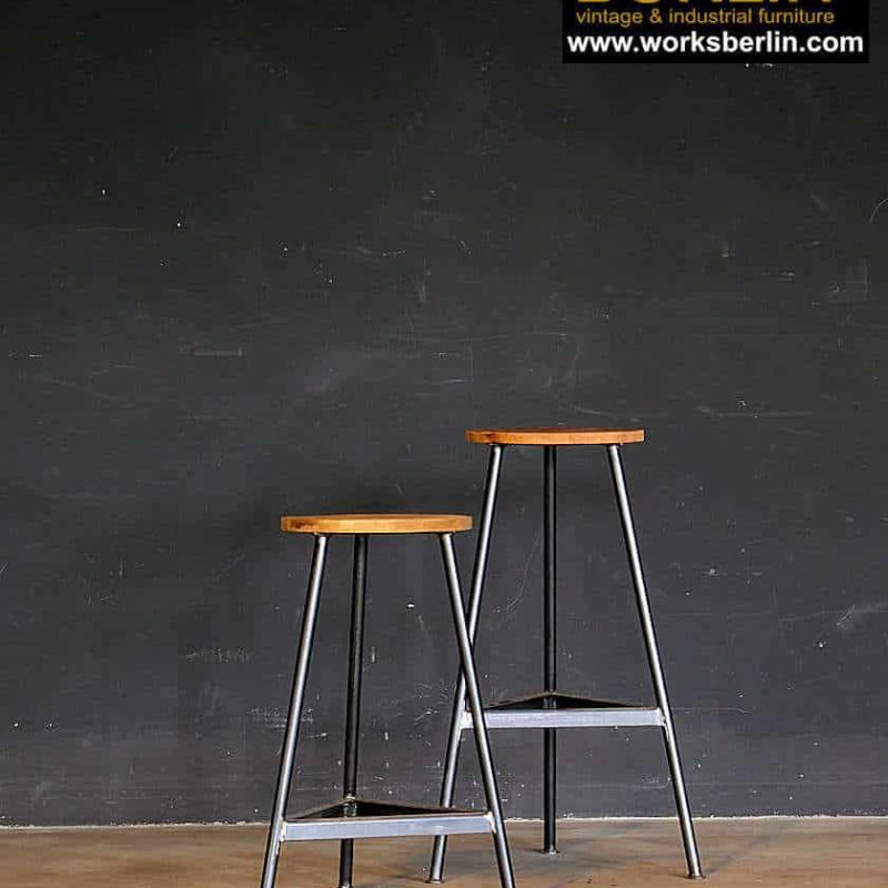 Industrial Werkstatthocker - 75cm Industrial Hocker - viele Ausführungen