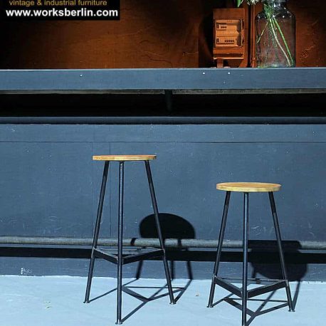 Industrial Style Hocker - "Officina 62 cm" - von worksberlin