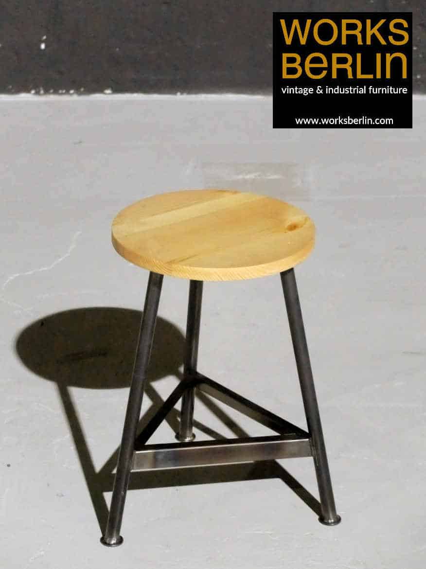 Industrial Hocker "Officina 46 cm" - Werkstatthocker von worksberlin