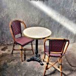 Vintage Bistro-Set von Maison Gatti - Stühle und Tisch